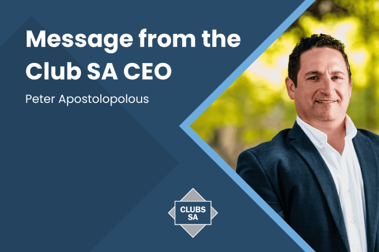 Message from the Clubs SA CEO - Clubs SA